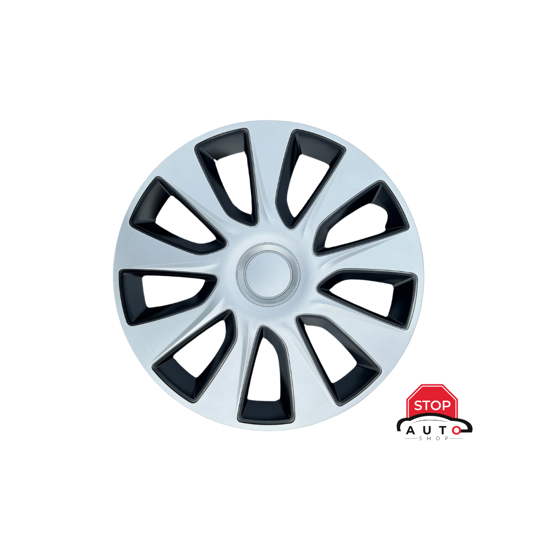 Ratkapne Versaco 14″ Stratos Silver & Black – Stop Auto Shop